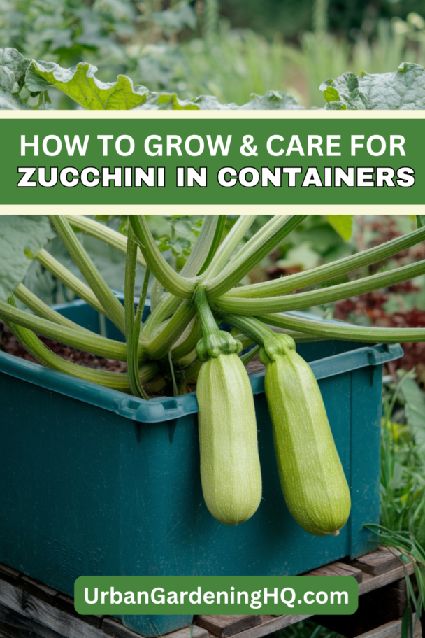 How I Grow and Care for Zucchini in Containers - Urban Gardening HQ