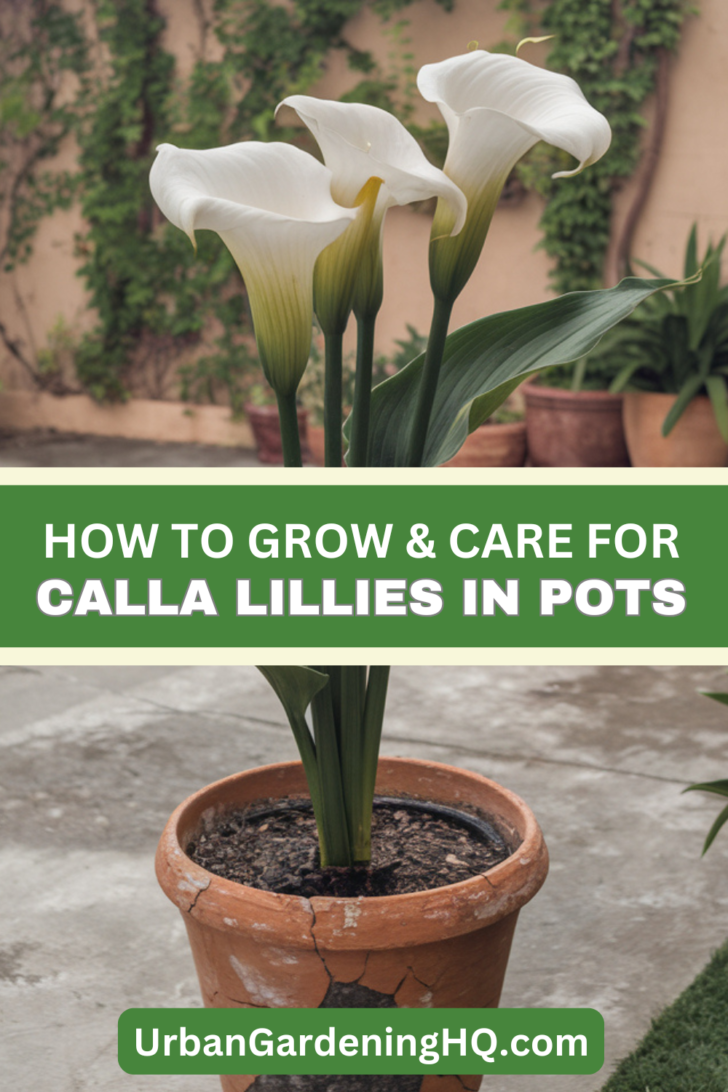 How to Grow and Care for Calla Lilies in Pots - Urban Gardening HQ