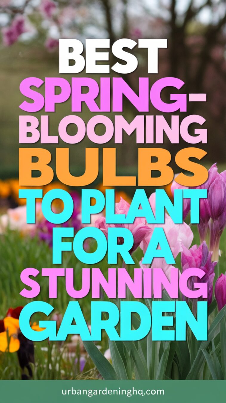 Best Spring-Blooming Bulbs to Plant for a Stunning Garden