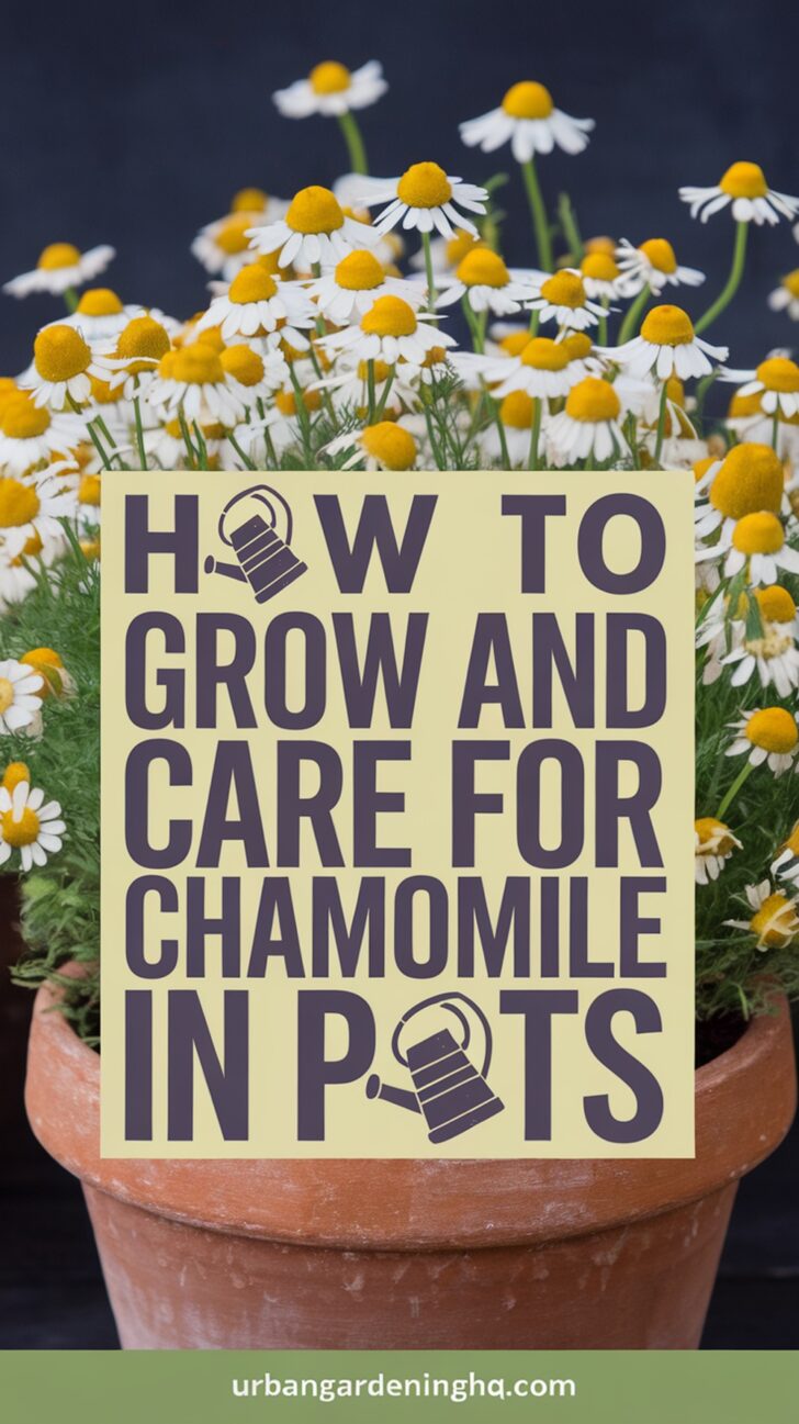 How to Grow and Care for Chamomile in Pots