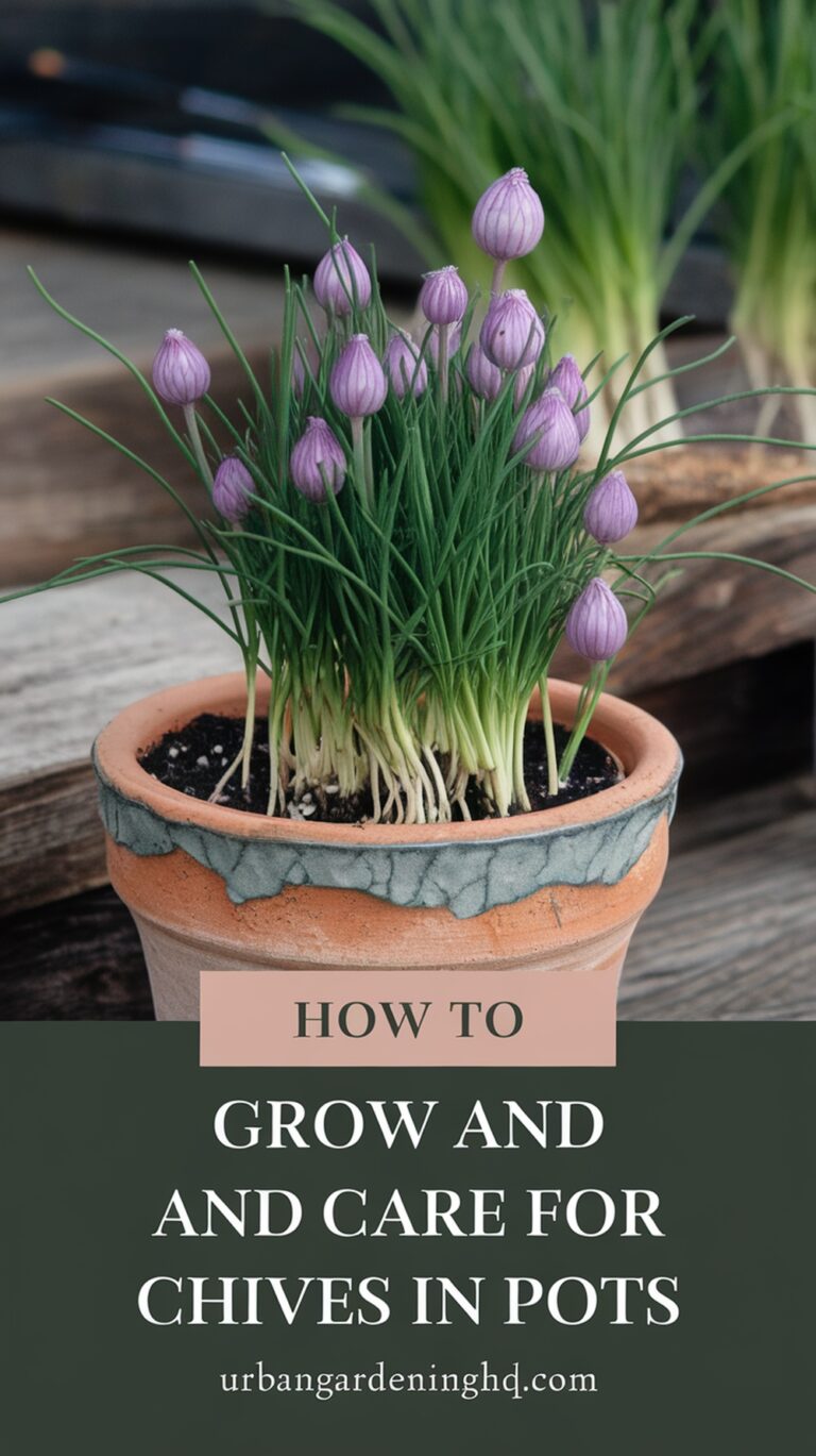 How to Grow and Care for Chives in Pots