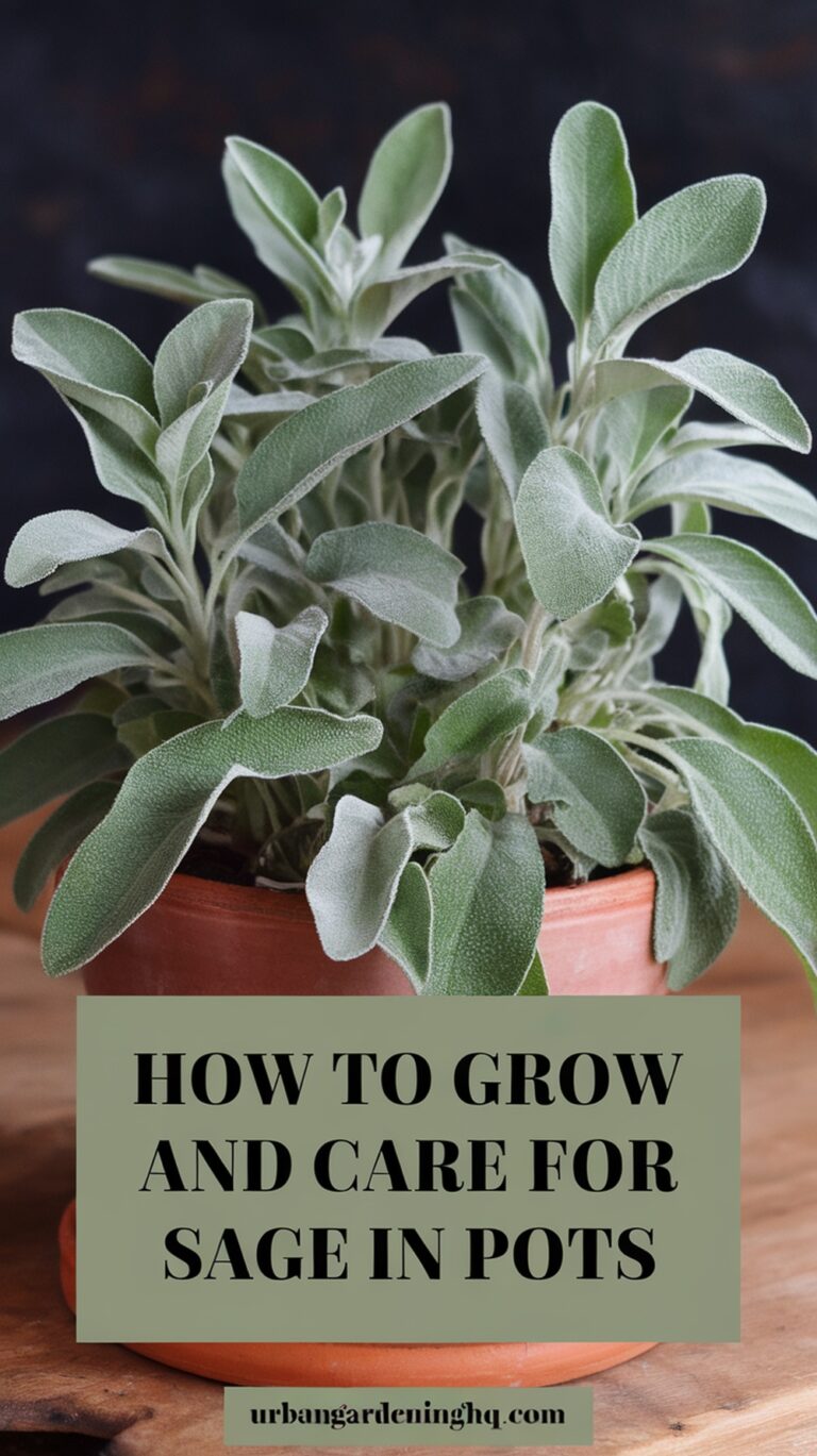 How to Grow and Care for Sage in Pots