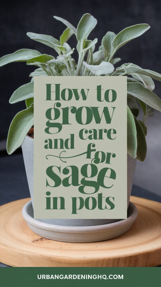 How to Grow and Care for Sage in Pots