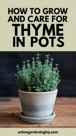 How to Grow and Care for Thyme in Pots